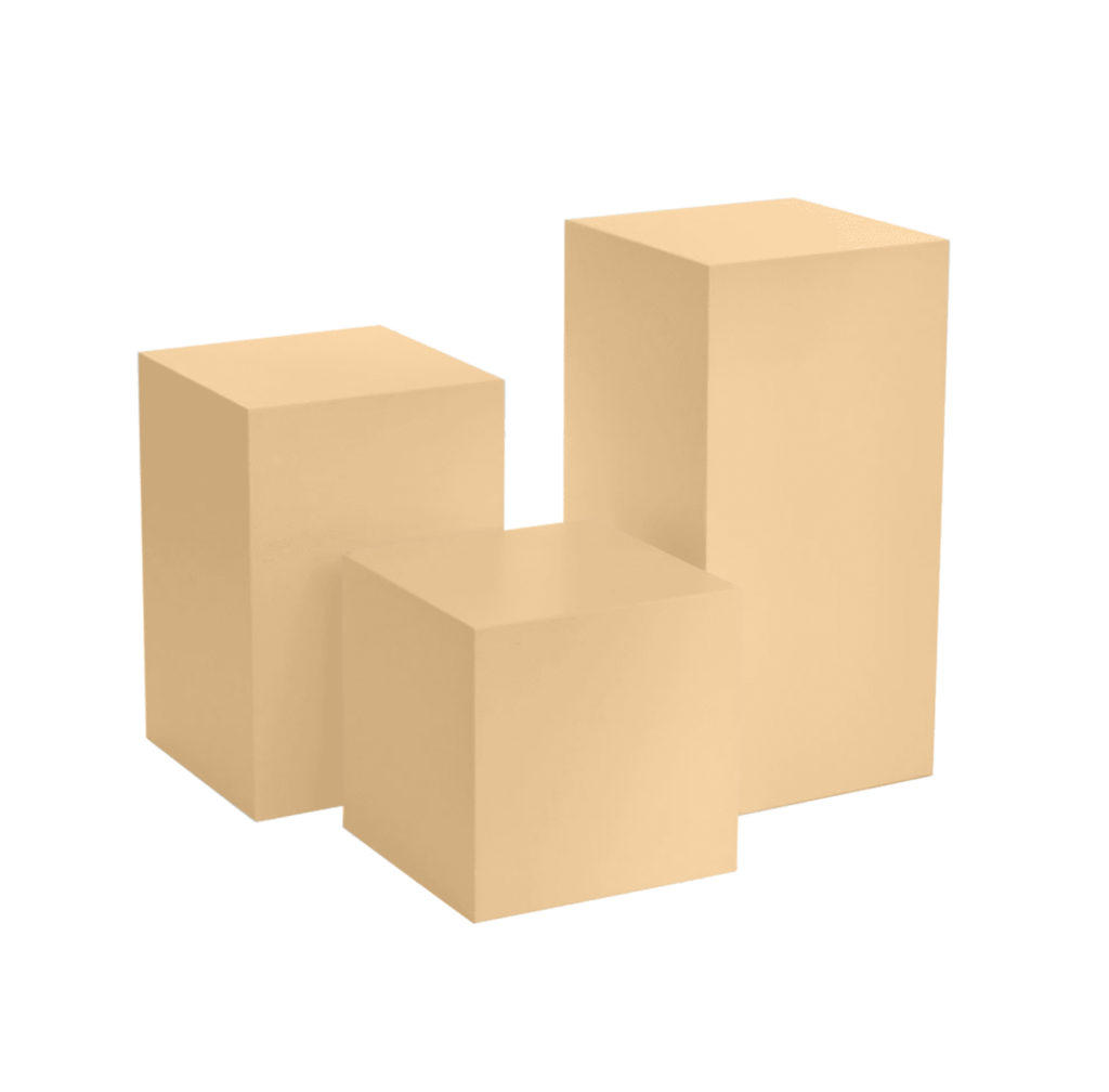 500mm Premium Exhibition Plinth Range - Bespoke MDF