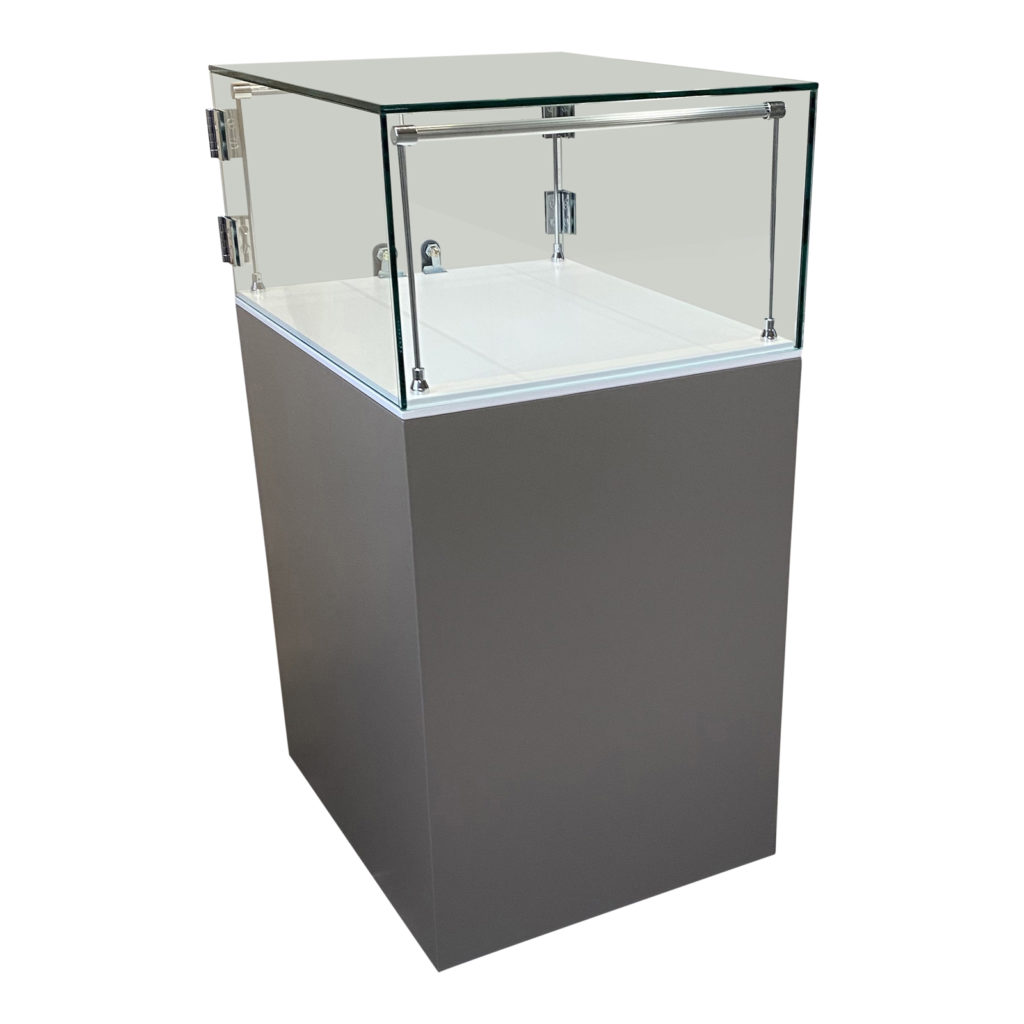 Exhibition Plinth With Showcase - Bespoke MDF